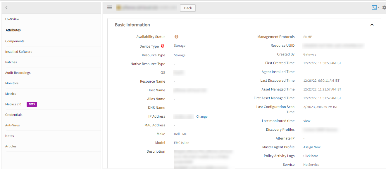 Dell Emc Vnx Opsramp Documentation